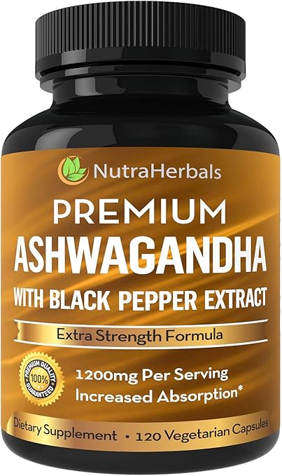 Amazon.com: NUTRAHERBALS Ashwagandha Supplement Made with Premium ...