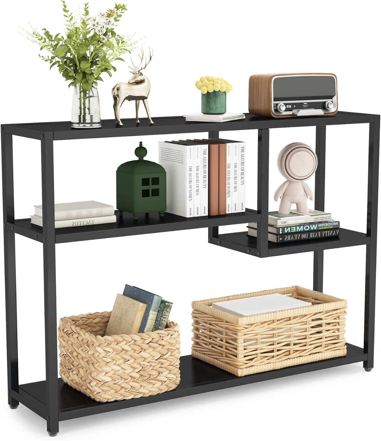 Amazon.com: LITTLE TREE 43'' Small Console Tables Sofa Table with ...