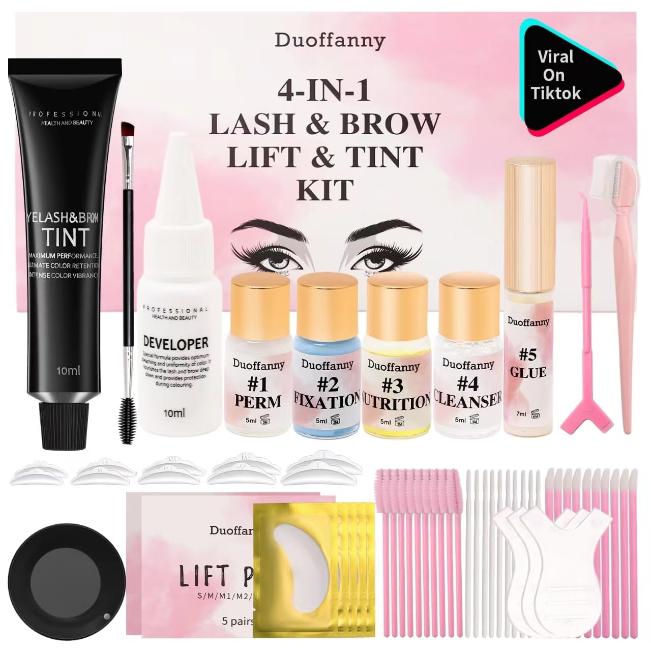 Amazon.com : 2024 4-IN-1 Eyelash Lift Eyebrow Lamination Lash and Brow ...