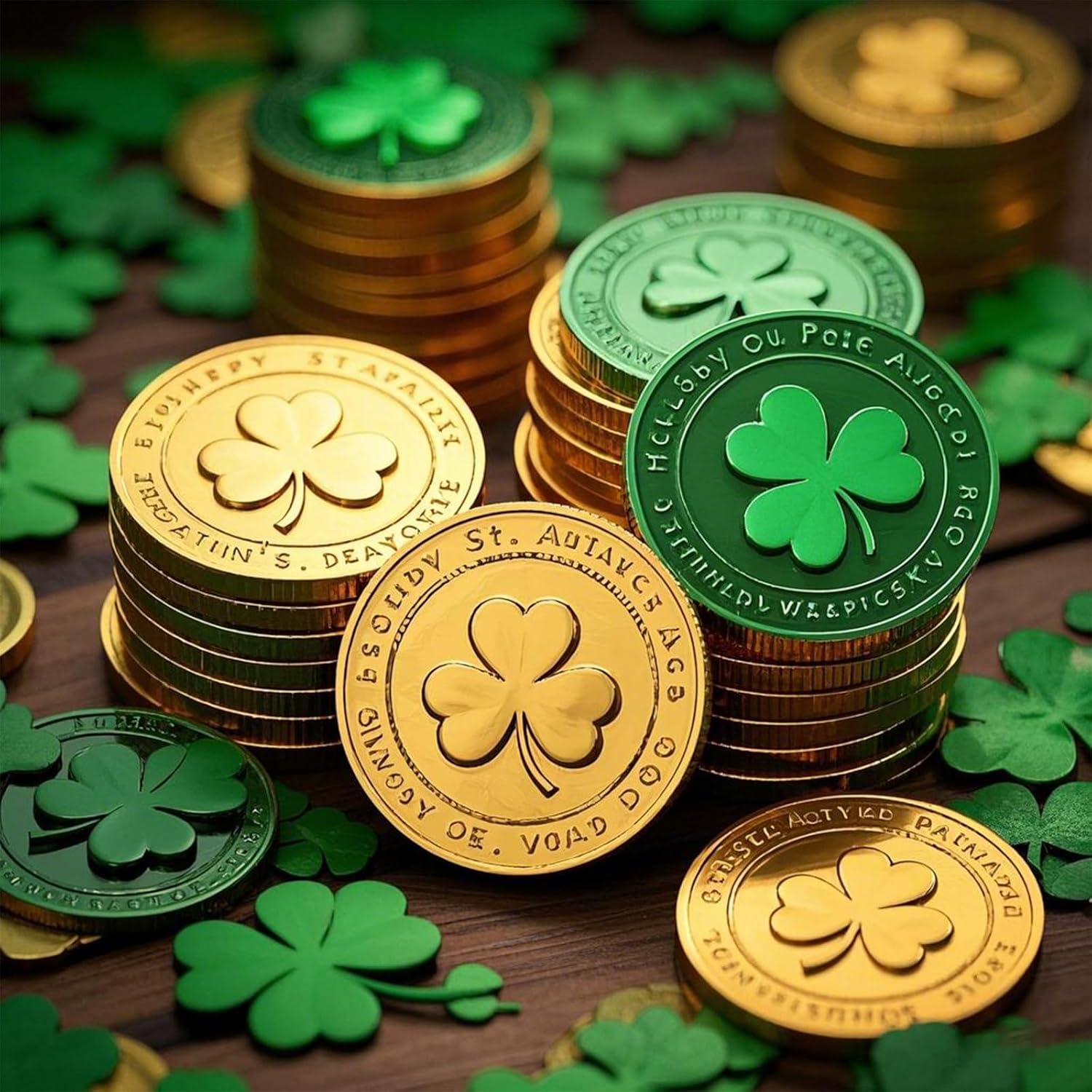 Amazon.com: St. Patrick's Day Decorations Shamrock Coins, St Patrick ...