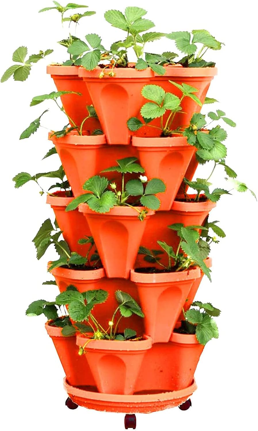 Vertical Garden Tower Indoor Planter Stackable, Stand Stacking Planters ...