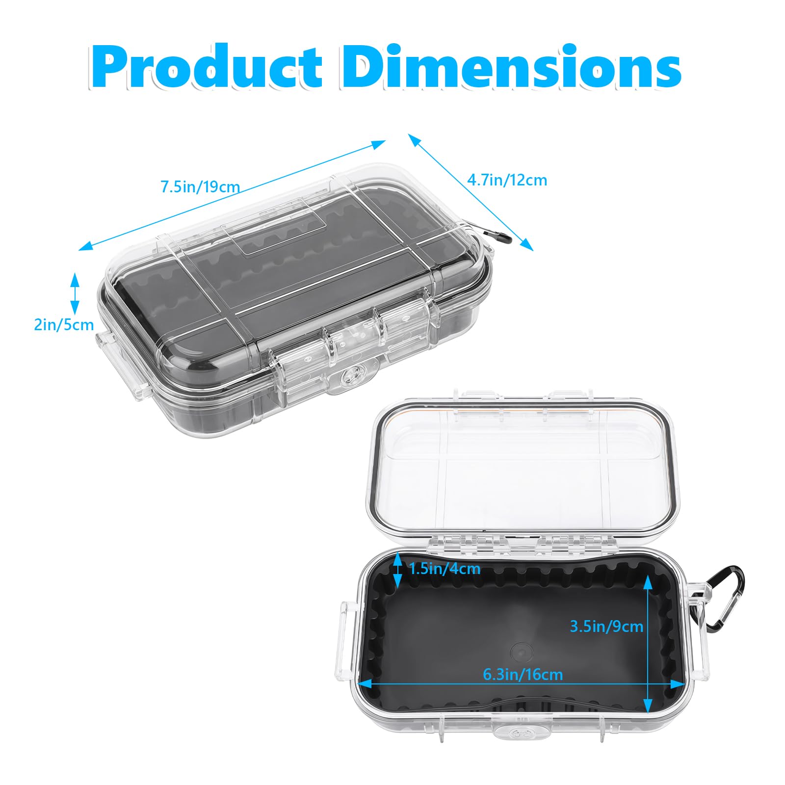 Snapklik.com : Small Waterproof Storage Case, Outdoor Survival ...