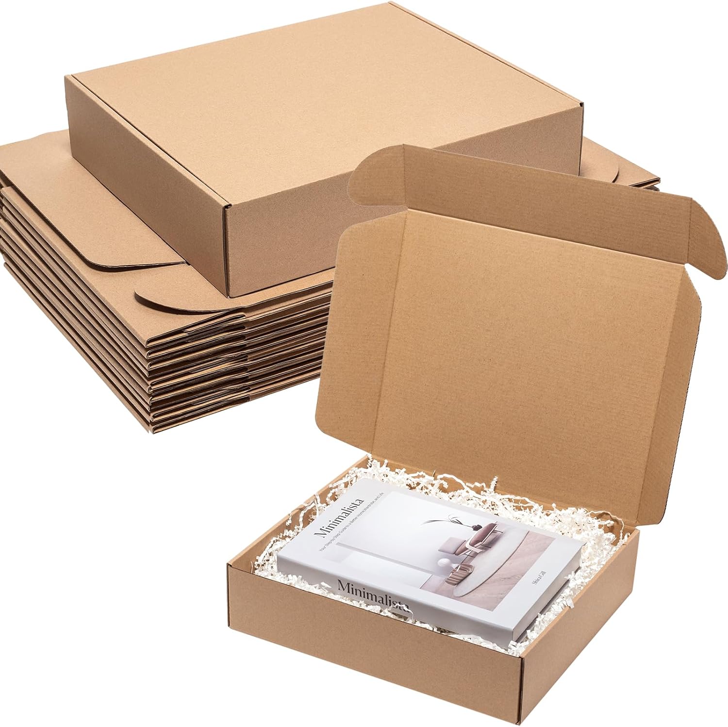 Amazon.com: Wowxyz Shipping Boxes 13x11x3 Inches 20 Pack Corrugated ...