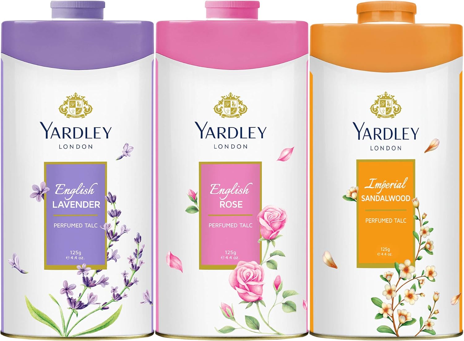 Yardley London Floral Talcum Powder, 125gm x 3 Fragrance : Buy Online ...