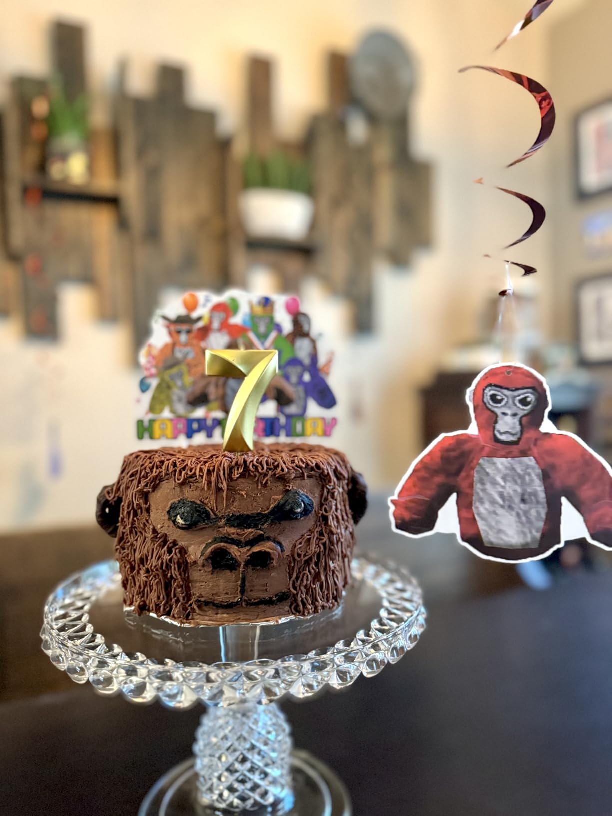 Amazon.com: For Gorilla Tag Birthday Decorations, HongShengFu Party Set ...