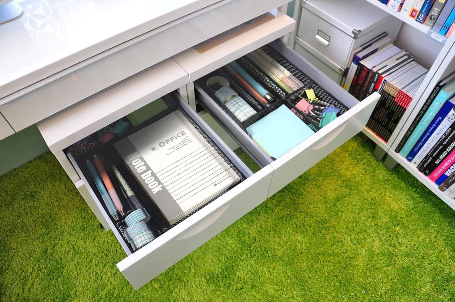 ROSROSE Bandeja organizadora de cajones de escritorio y organizador de ...