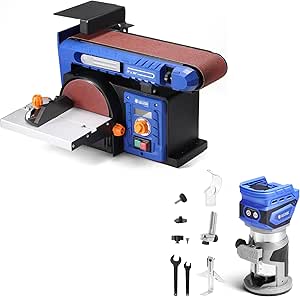SainSmart Belt Sander & Disc Sander Combo + Cordless Wood Router (Tool ...