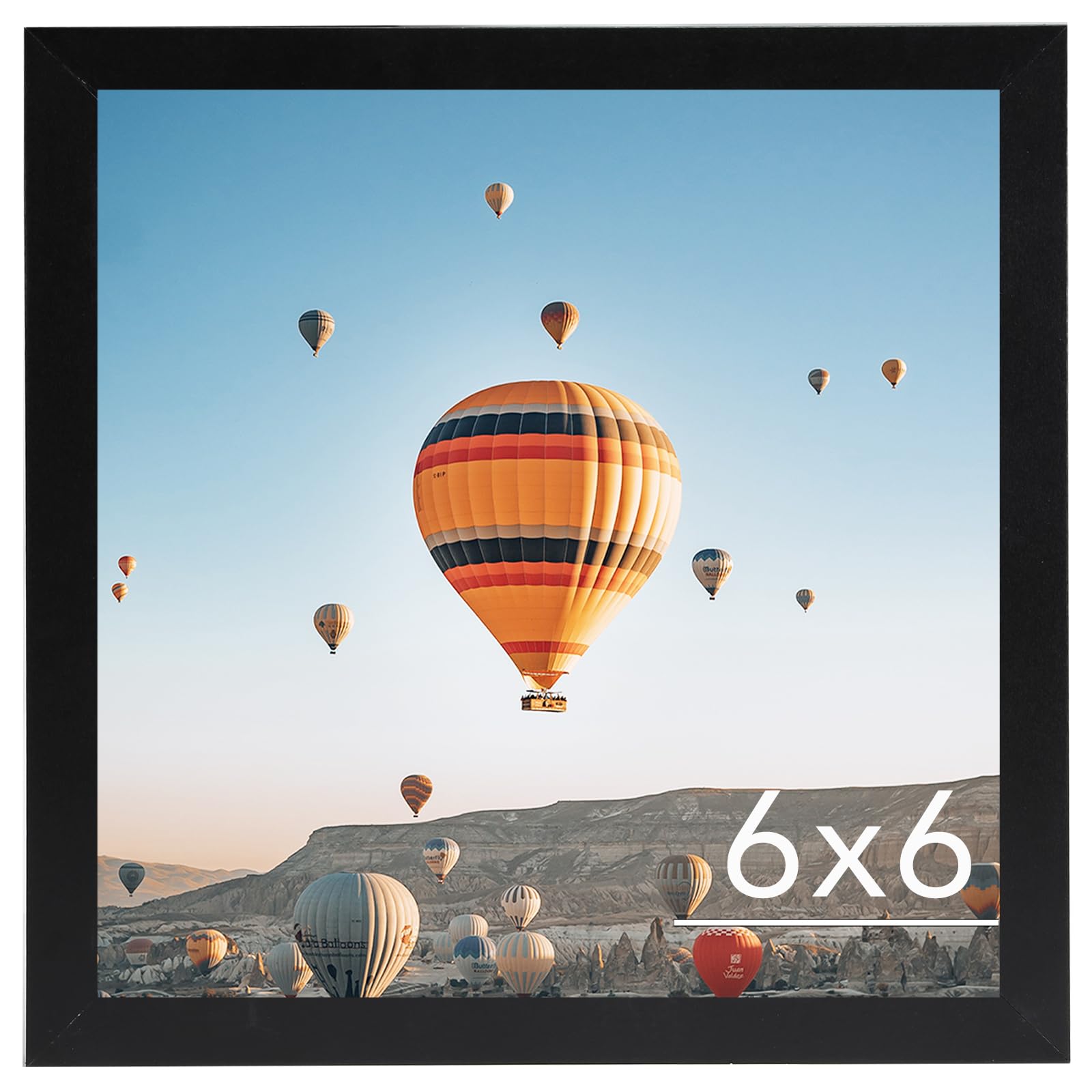 Amazon.com - JCJMY 6x6 Picture Frame Black for Wall Hanging or Tabletop ...