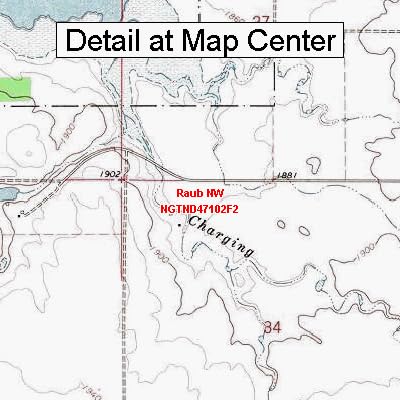 Amazon.com : USGS Topographic Quadrangle Map - Raub NW, North Dakota ...