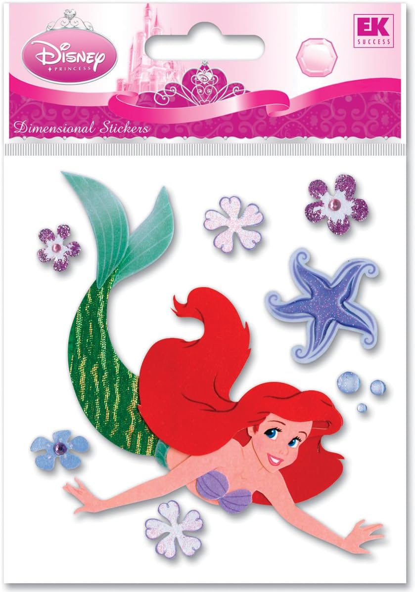 Amazon.com: Disney(R) Dimensional Stickers - Ariel With Starfish : Toys ...