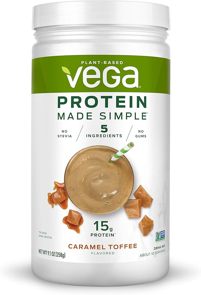 Amazon.com: Vega Protein Made Simple - Caramel Toffee (10 Servings), 9. ...