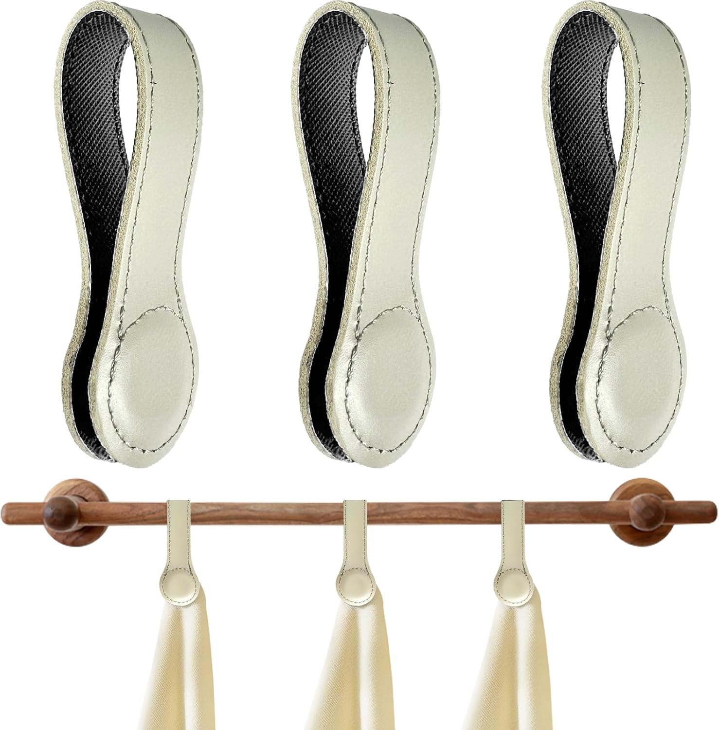 Amazon.com: UYEDUJZ 3 Pcs Magnetic Leather Kitchen Towel Clips, Kitchen ...