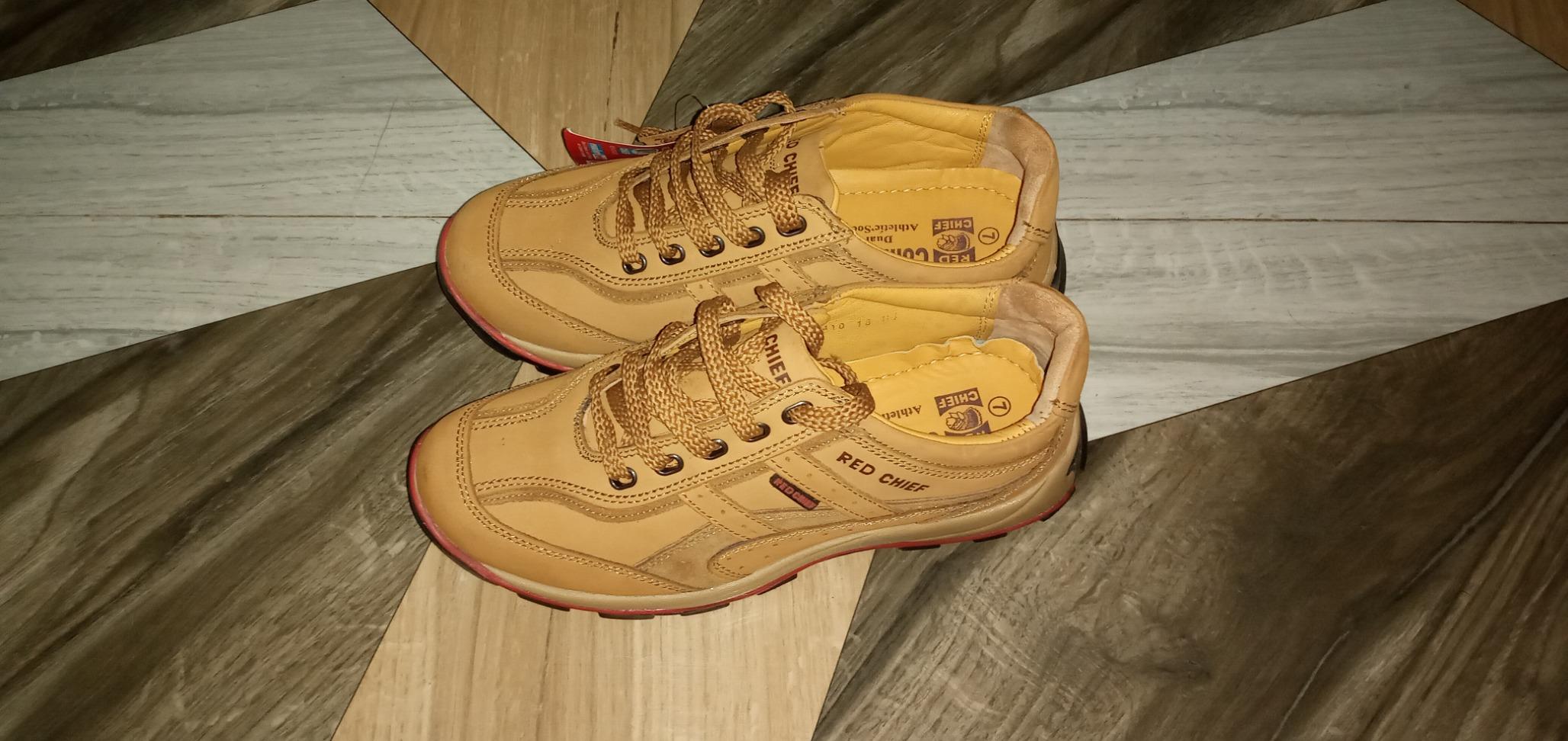 Buy Red Chief Men's Rust Leather Trekking and Hiking Footwear Shoes - 7 ...