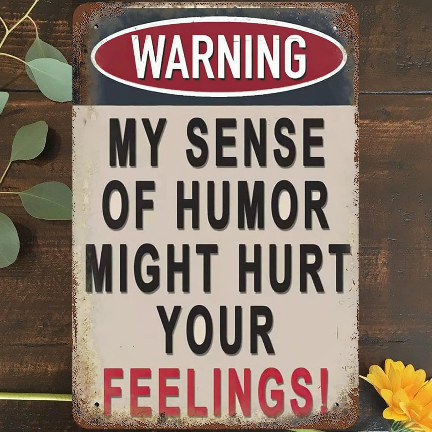 Amazon.com : Vintage Metal Tin Sign 8"x12", Warning Wall Art Decor, My ...