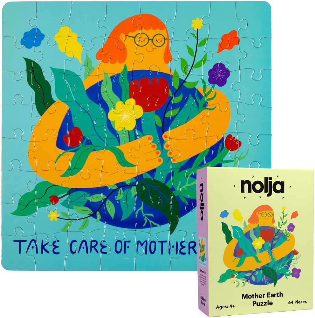 Amazon.com: Mother Earth Save The Planet 64 Piece Jigsaw Puzzle by ...