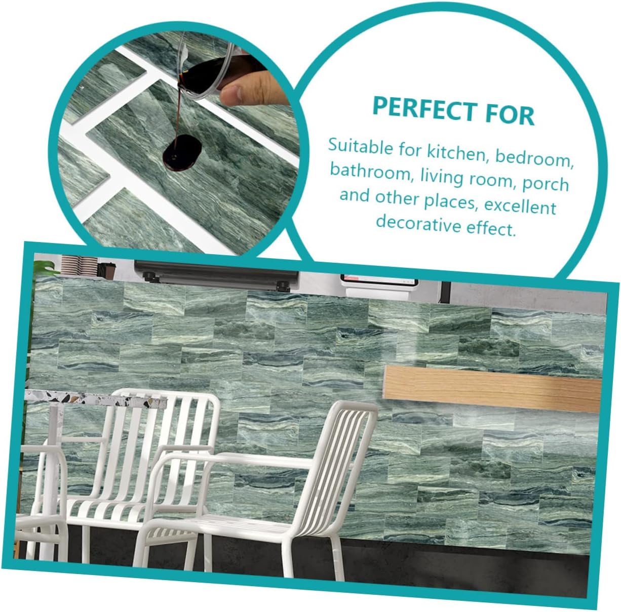 Housoutil 48 Pcs Wall Sticker Crystal Stickers 3d Wall Stickers ...