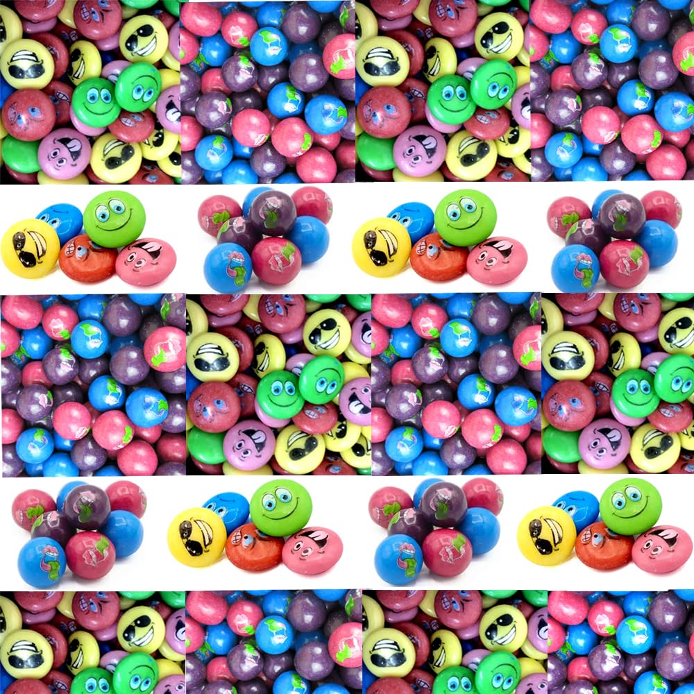 Emoji Bubblegum Buttons & Tongue Painter Bubblegum Balls (Mixed ...