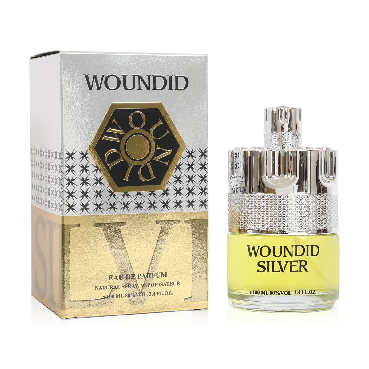 Amazon.com : Woundid Silver Spray Cologne Eau De Parfum for Men Fresh ...