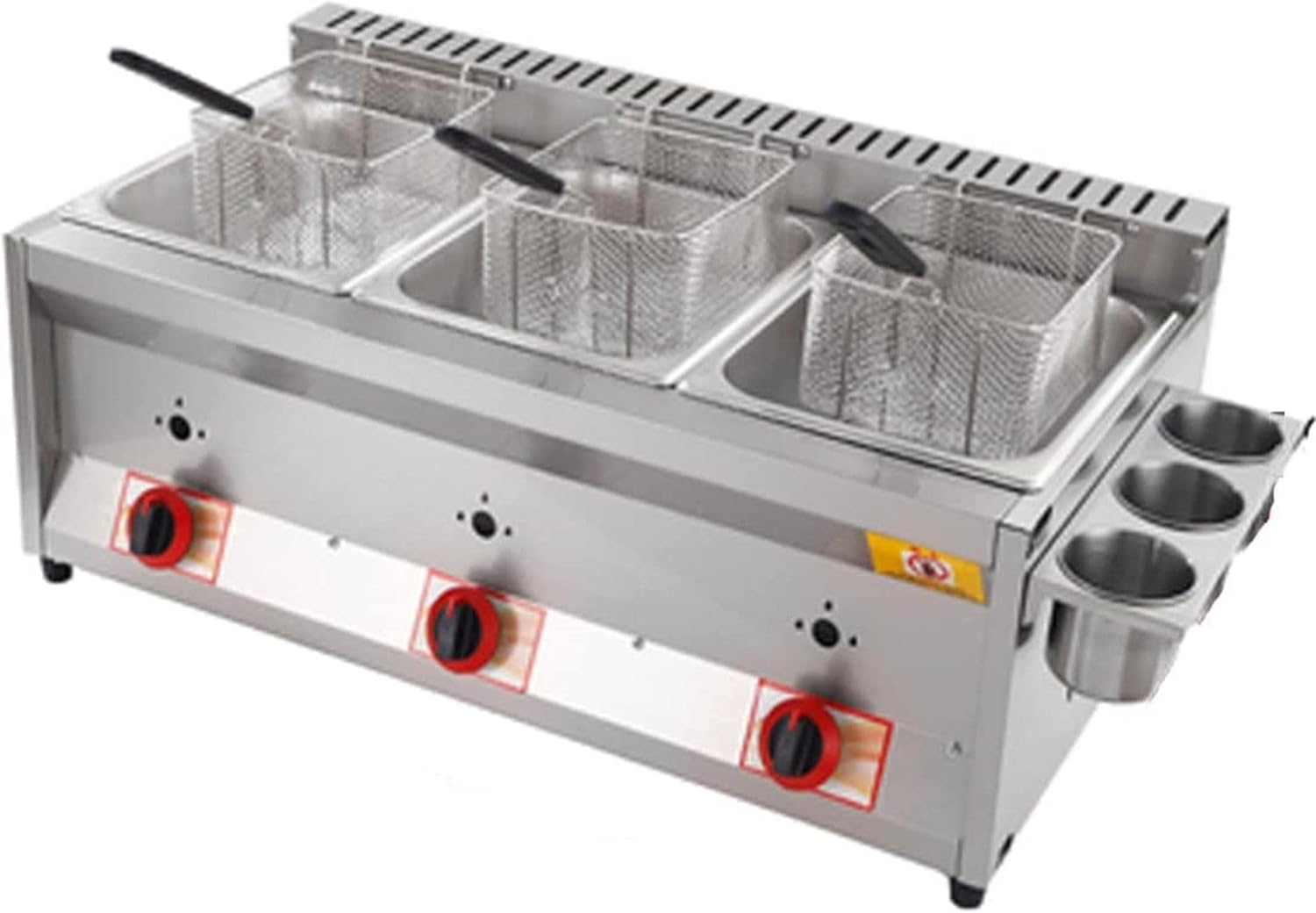 Amazon.com: Countertop Gas Deep Fryer, Commercial Stainless Steel Gas ...