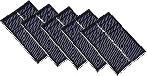 Amazon.com : uxcell 0.6W 6V Small Solar Panel Module DIY Polysilicon ...
