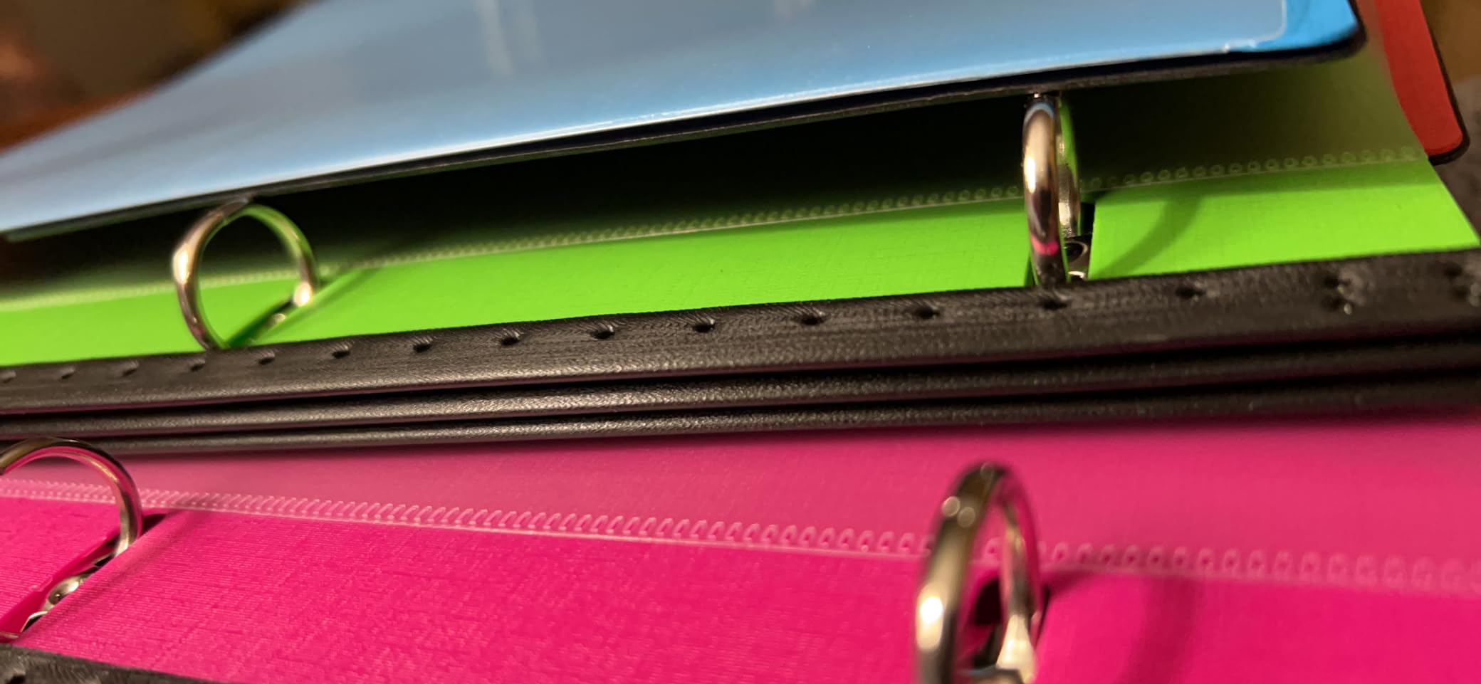 Amazon.com : JISUSU Telescoping 3 Ring Binder - 4PCS, Portable Plastic ...