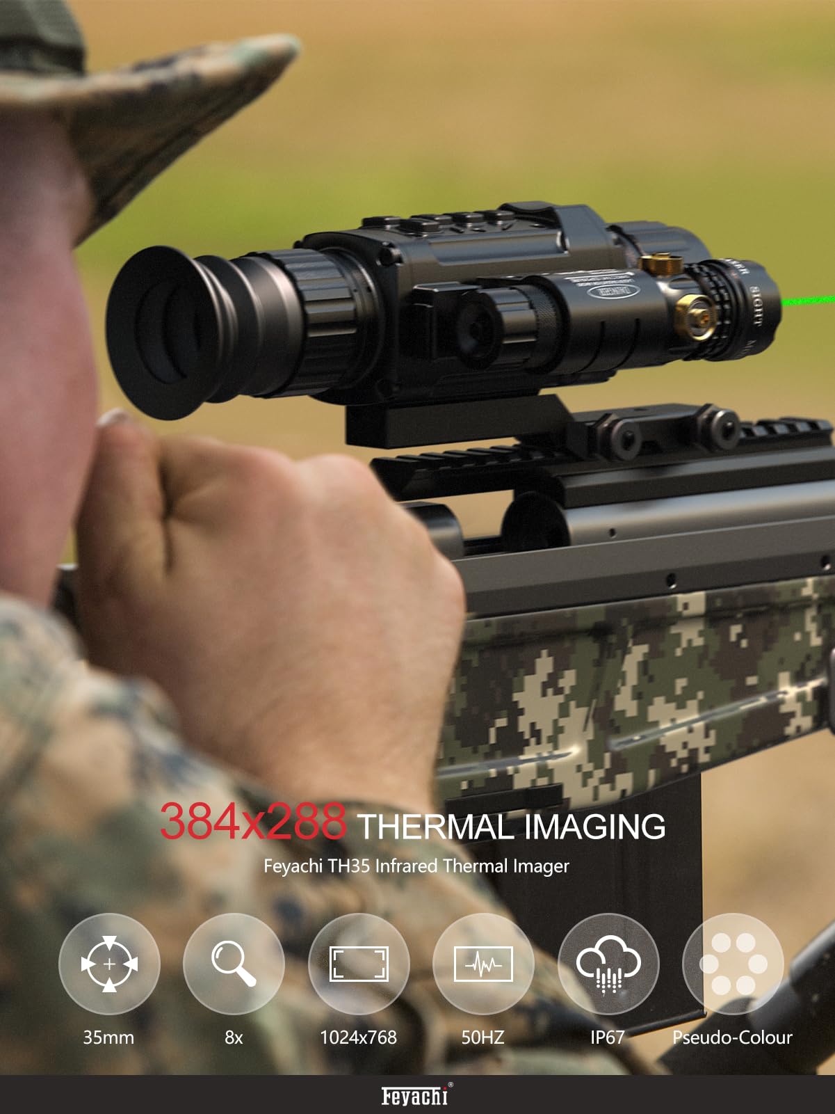 Snapklik.com : Feyachi Thermal Scope TH-35 12um 384 X 288 Thermal ...