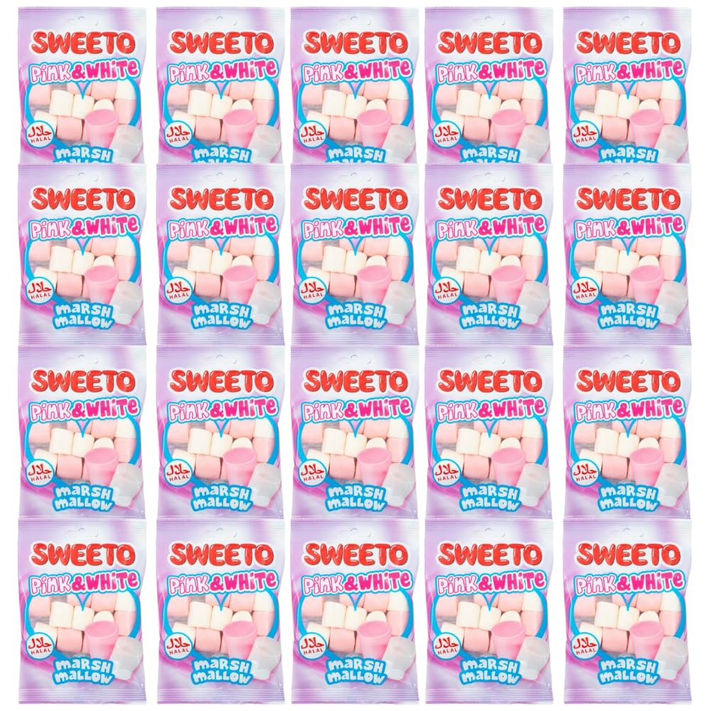 Mini Marshmallows Edible Pink and White Mini Marshmallows Halal 10X25g ...