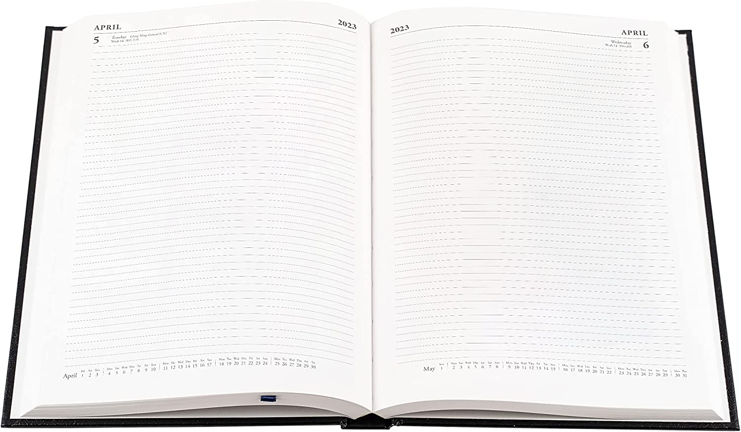 Top Sale 2025 Day Per Page A4 Yearly Diary with Hard Cover and Matching ...