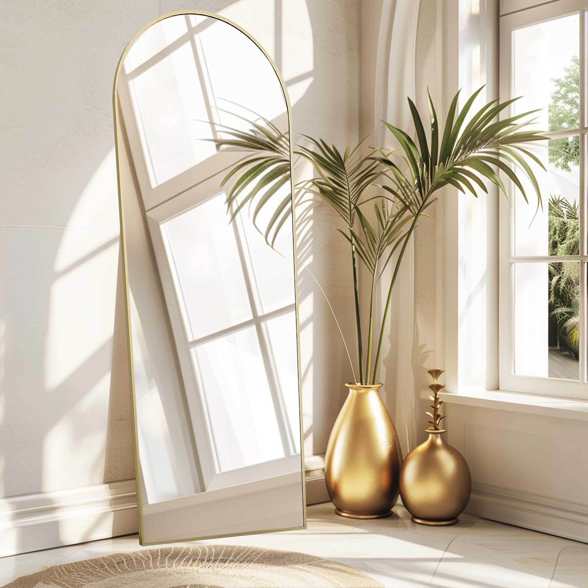 Amazon.com: GETOVIN 65"x22" Full Length Mirror Large Floor Mirror with ...