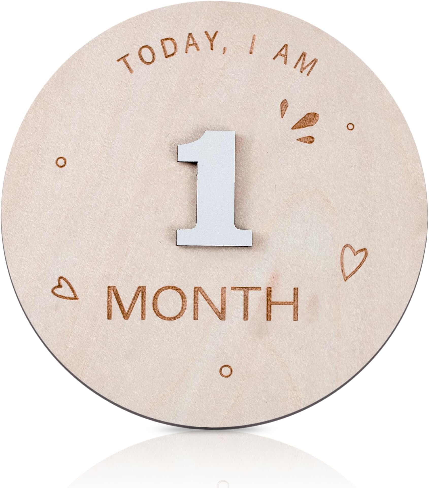 Amazon.com : Baby Monthly Milestone, Wooden Baby Milestone Signs ...