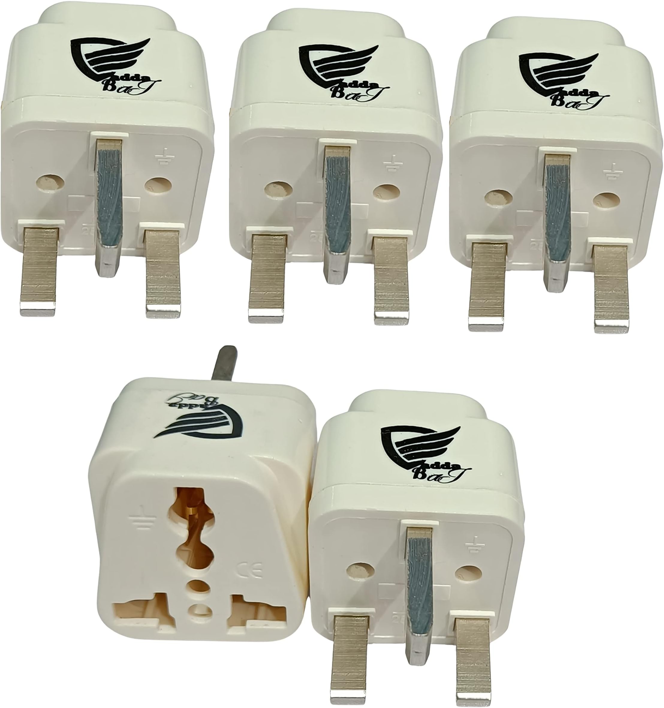 Vadda Bai 1 Nos. Type G Flat Pin Conversion Plug Adapter 13A 250V Multi ...