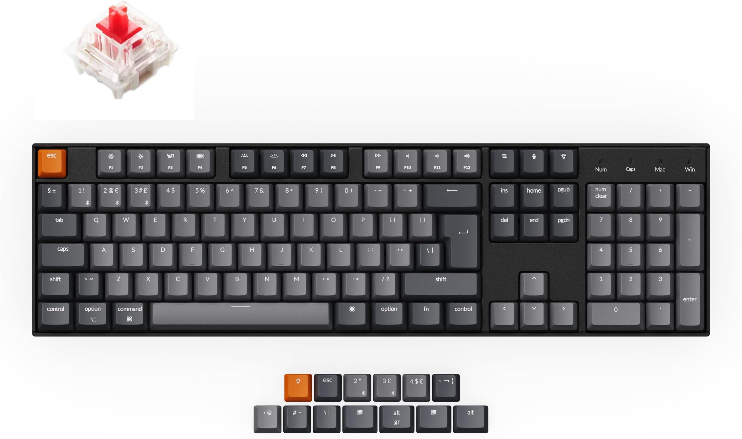 Dierya DK61 PRO 60% Gaming Keyboard: Wired/Wireless Bluetooth ...