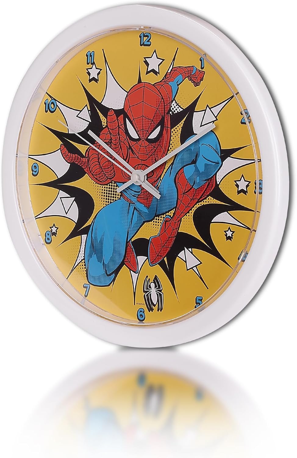 Amazon.com: POP Creations Spider-Man Yellow Analog Clock for Wall, 10 ...