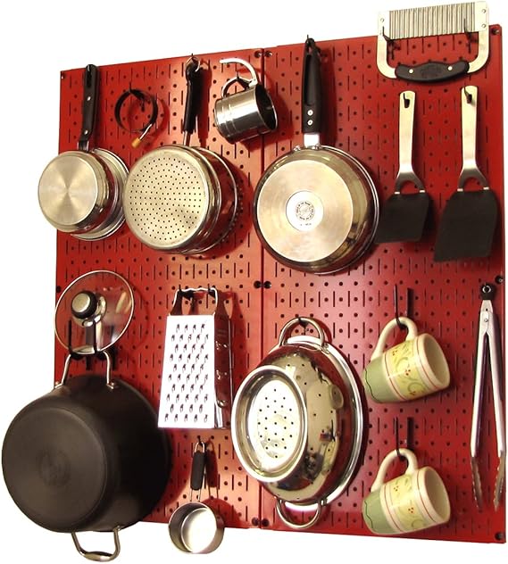 Wall Control Kitchen Pegboard Organizer Pots and Pans Storage Rack ...