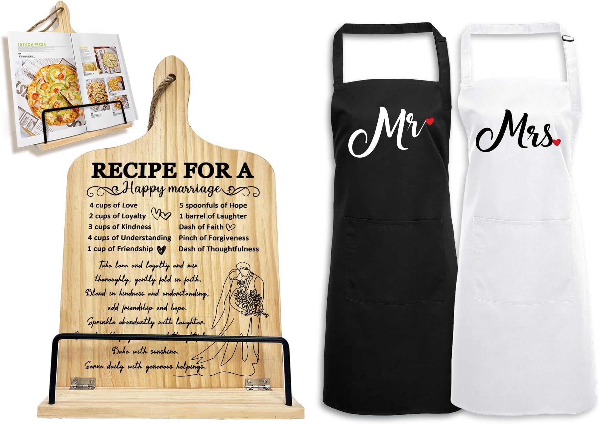 Amazon.com: Wedding Gift for Couples Wife Anniversary Newlywed,Bamboo ...