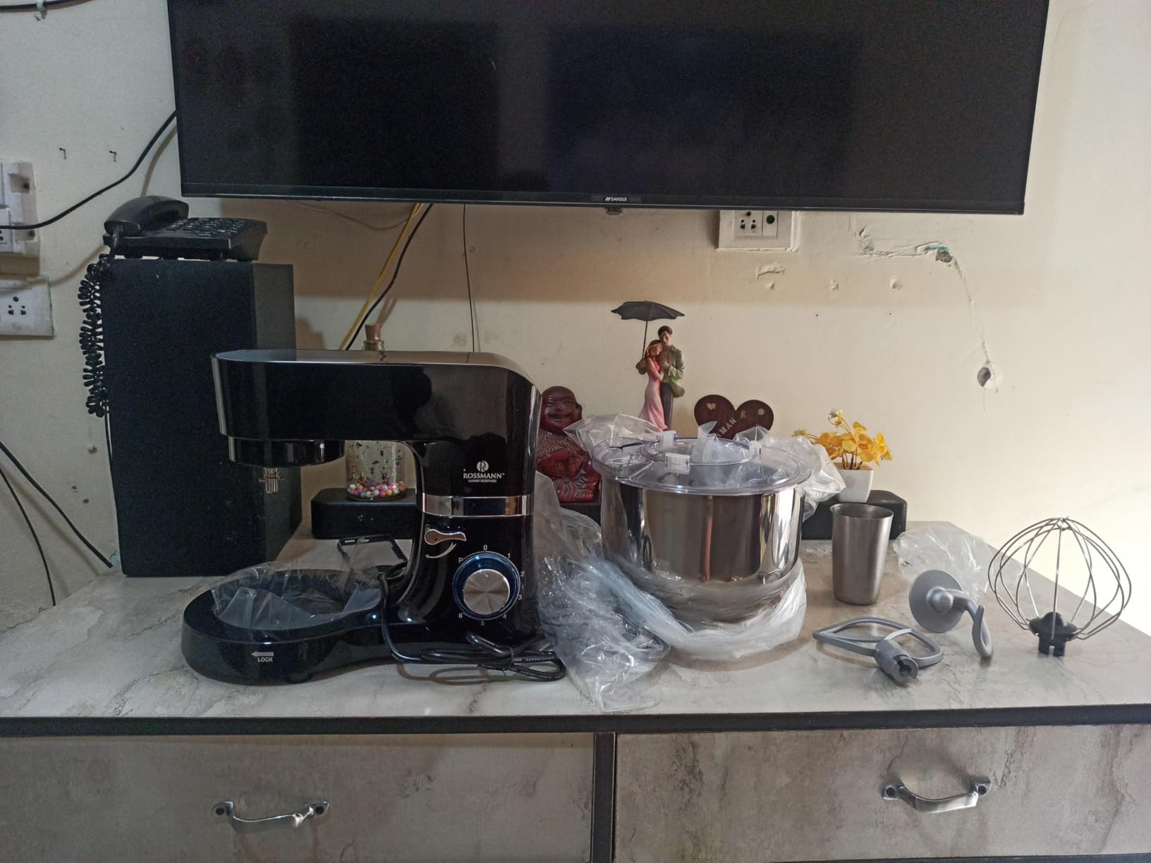 Rossmann Stand Mixer, Professional 1600 Watts 100% Pure Copper Motor, 5 ...