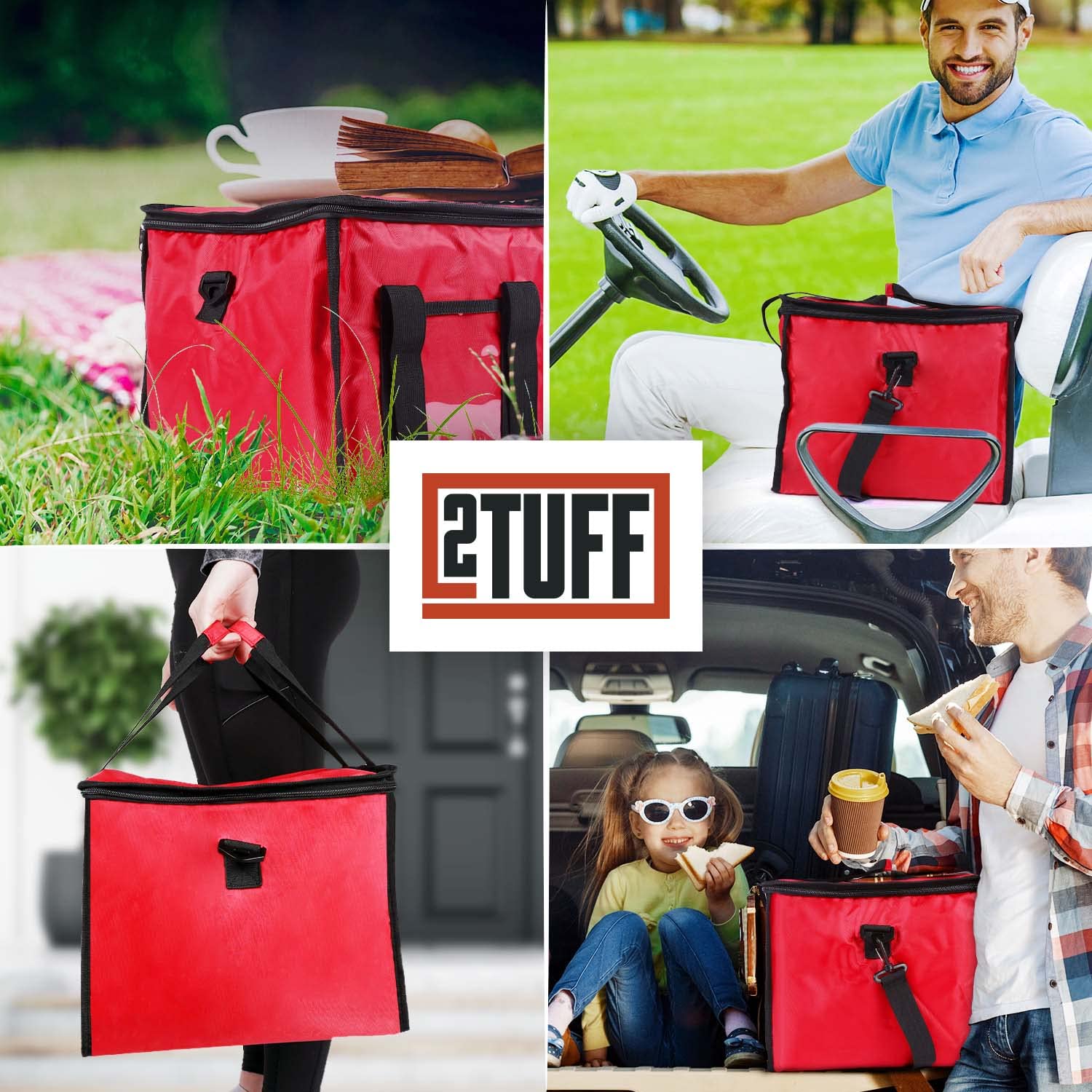 2tuff Insulated Drink Carrier For Delivery Reusable Drink Caddy With ...