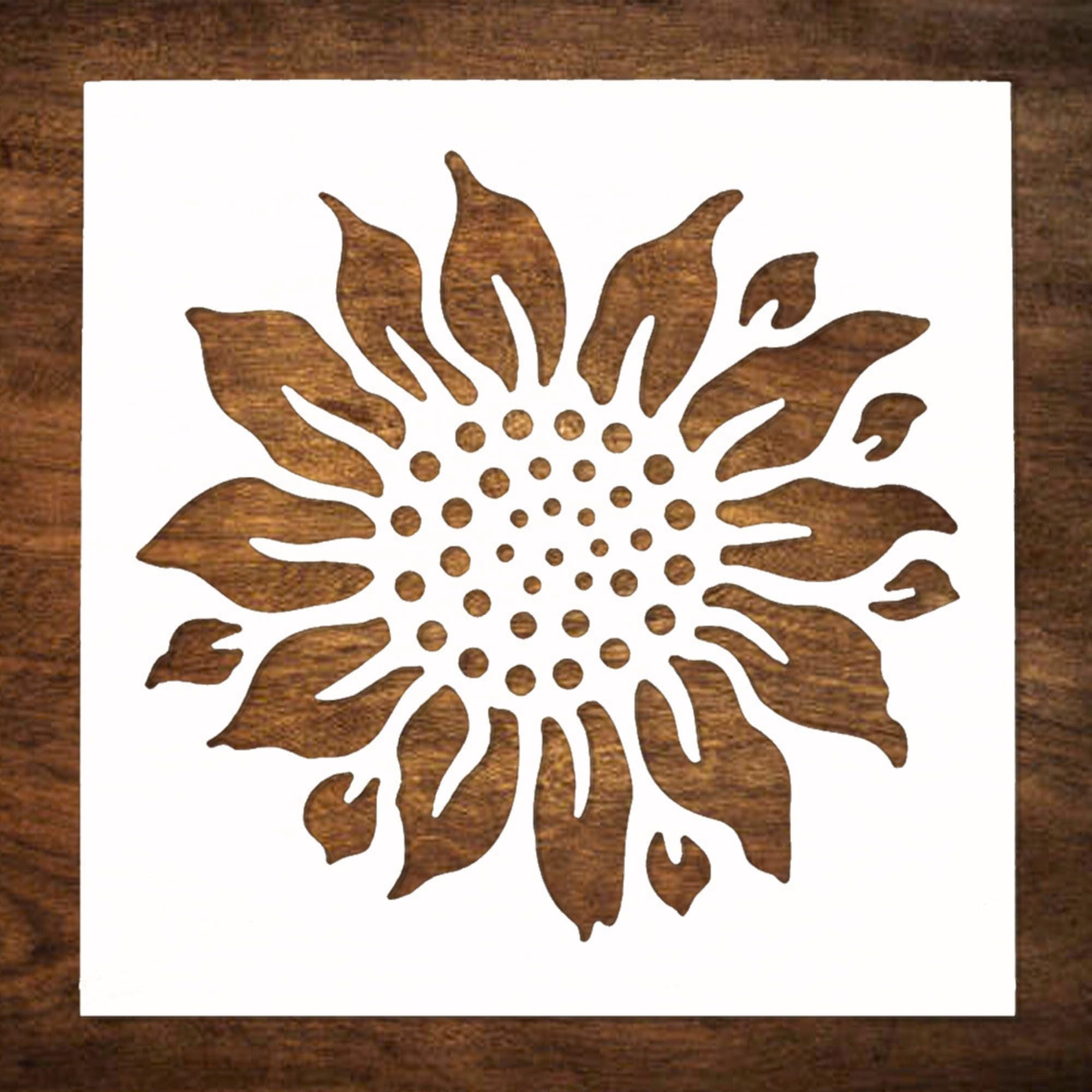 Amazon.com : Sunflower Stencil for Painting on Wood, Canvas, Paper ...