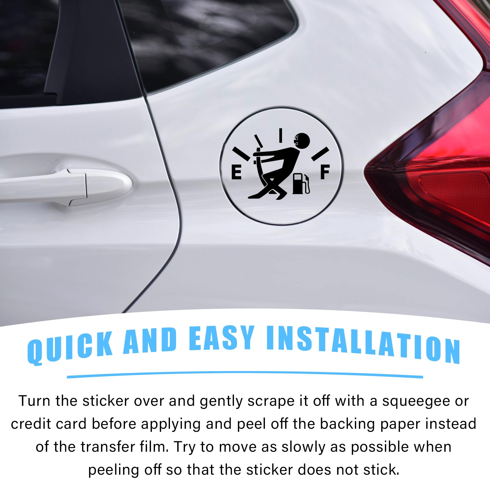 Snapklik.com : Augeny Funny Car Fuel Tank Sticker, EF Logo Waterproof ...