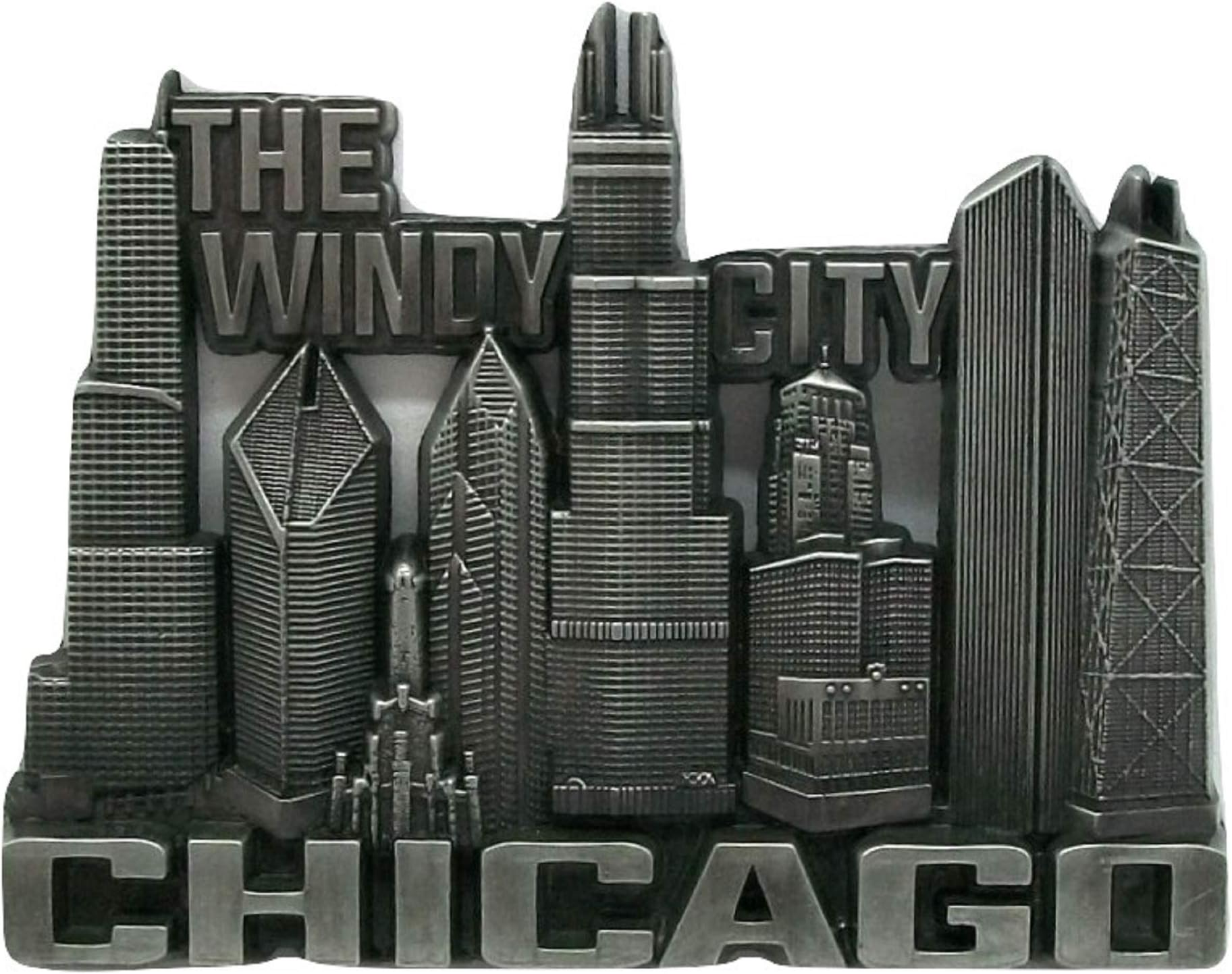 Amazon.com: Chicago USA 3D Landmark Fridge Magnet Souvenir Gift,Resin ...