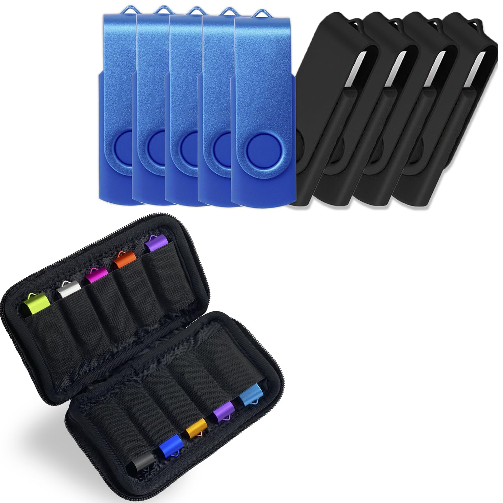 Amazon.com: Bundle of USB Case of 10 Slots and 16GB USB Flash Drives 10 ...