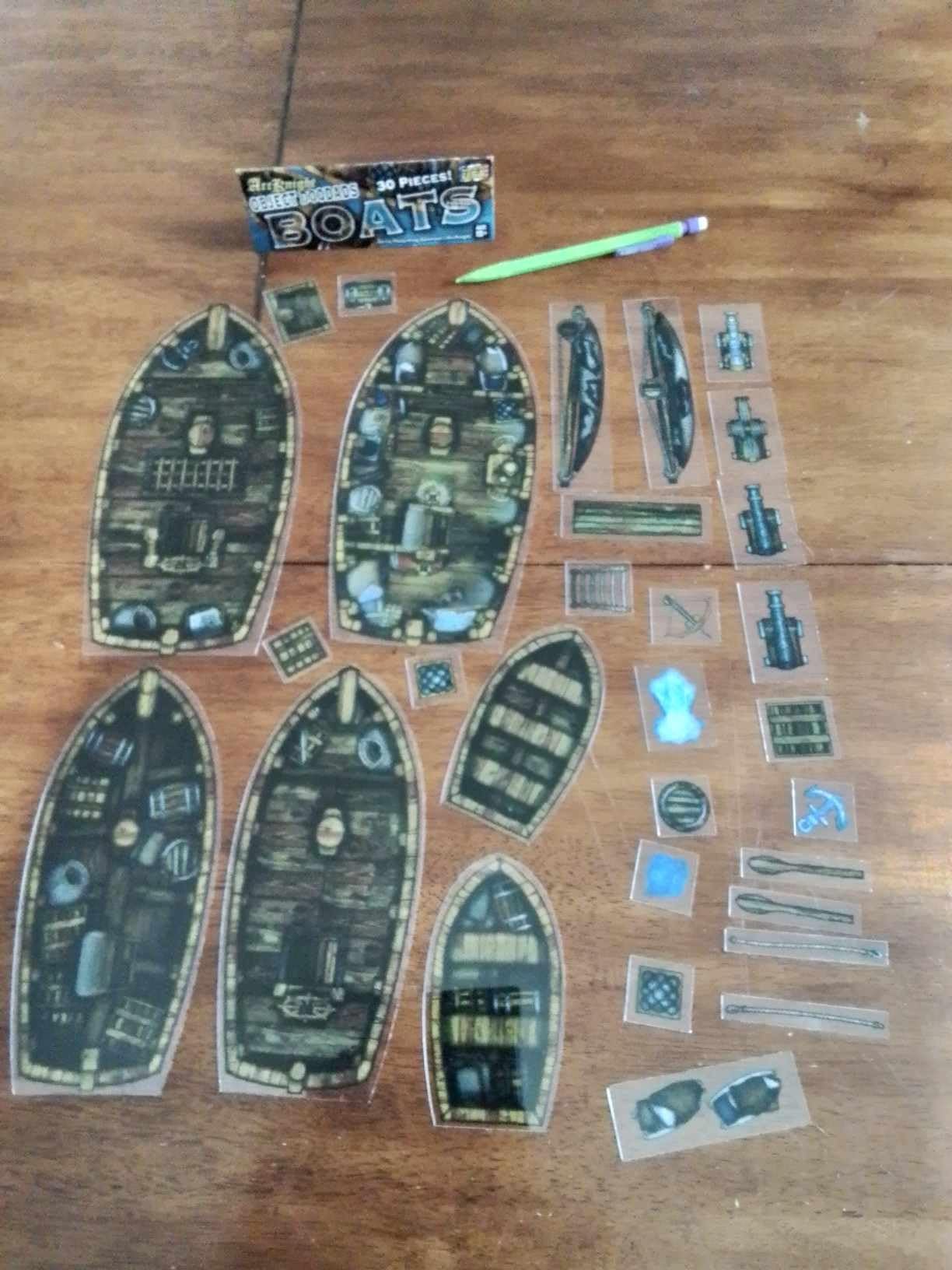 Amazon.com: Boats - 30pc Double-Sided Boat & Terrain Pieces for ...