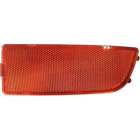 Amazon.com: Exerock Red Lens Rear Bumper Reflector Right Driver Side ...