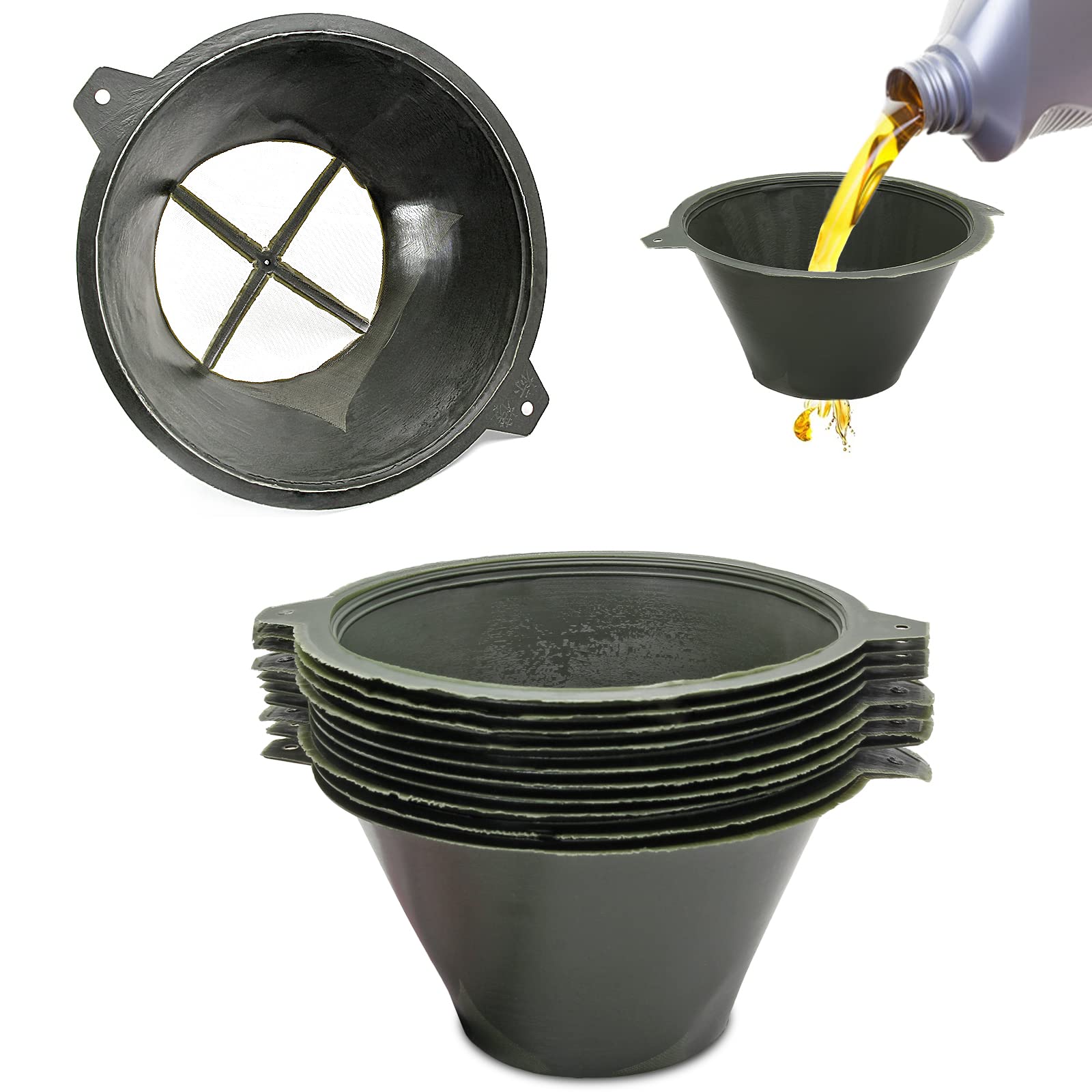 Buy Rierdge Paint Strainer, 10CM-Diameter Reusable Industrial Mesh ...