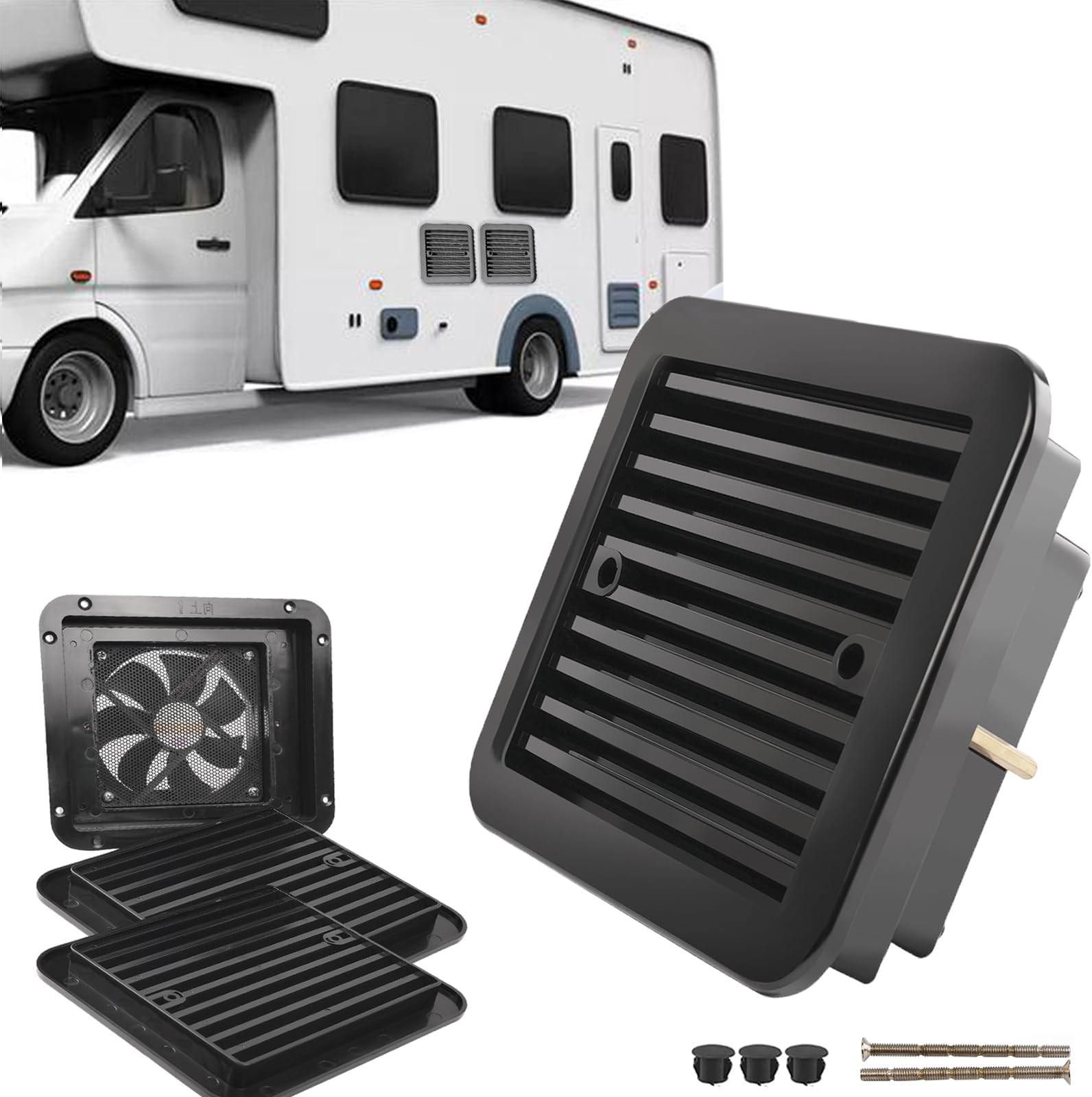 Amazon.com: MASO 12V One-Way Silent Cooling Fan Side Exhaust Port Air ...