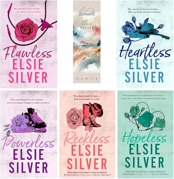 Osrya Bookmark & Chestnut Springs 5 Book Set (Reckless, Powerless ...