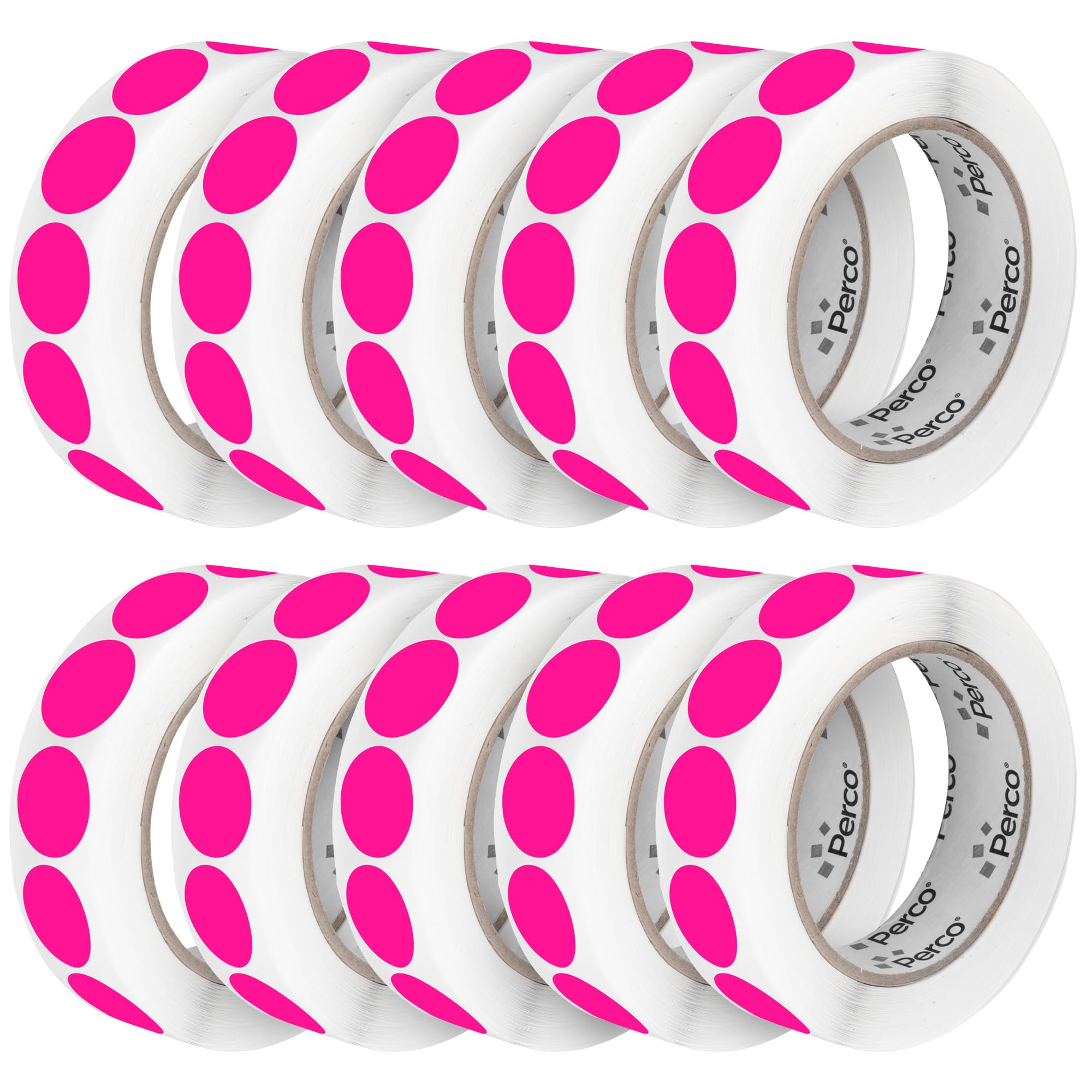 Snapklik.com : Perco Fluorescent Pink 1-Inch Perforated Circle Dot ...
