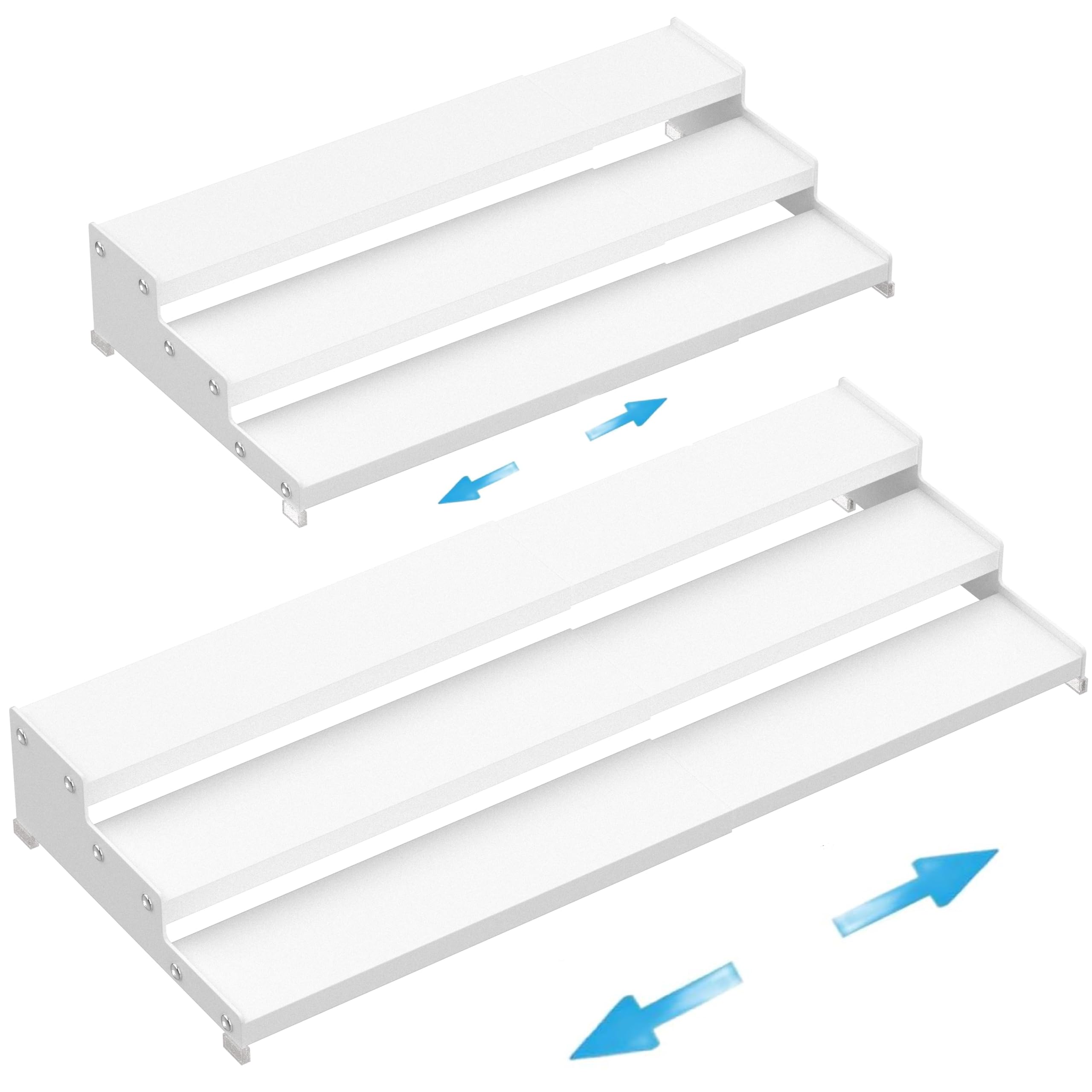 Amazon.com: Wobmmi Expandable Spice Rack Storage organizer with 3-Tier ...