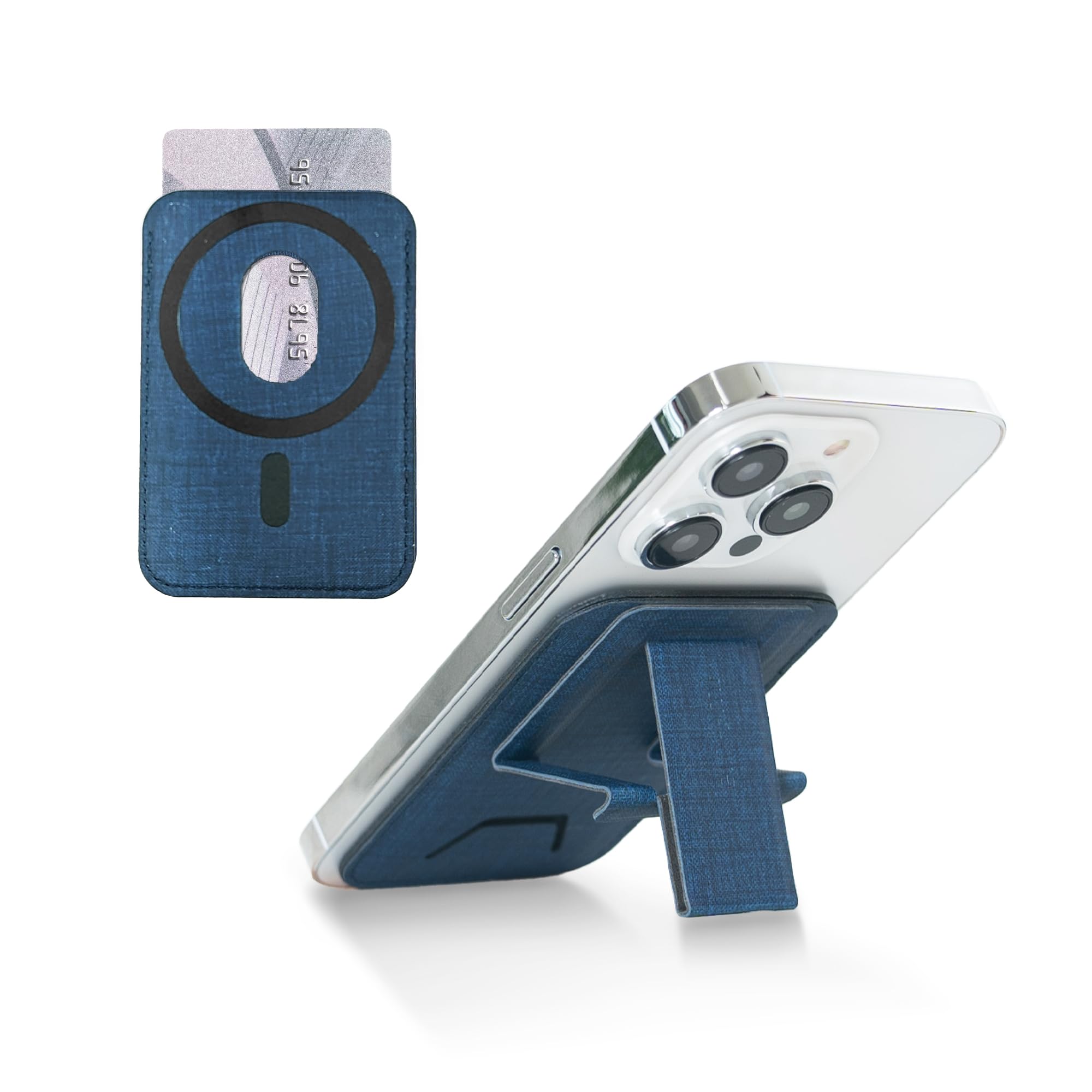 Amazon.com: ergomi Magnetic Phone Wallet Stand, Compatible with MagSafe ...