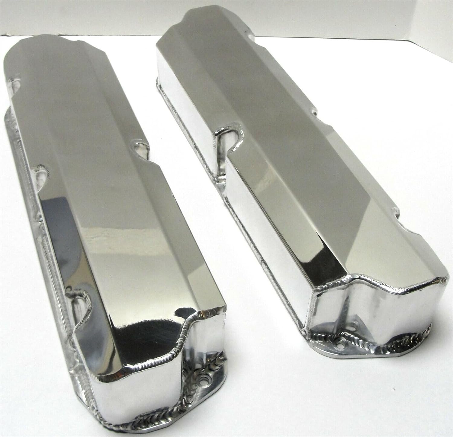 Amazon.com: Polished SBF 289 302 351W Fabricated Valve Covers No Hole ...